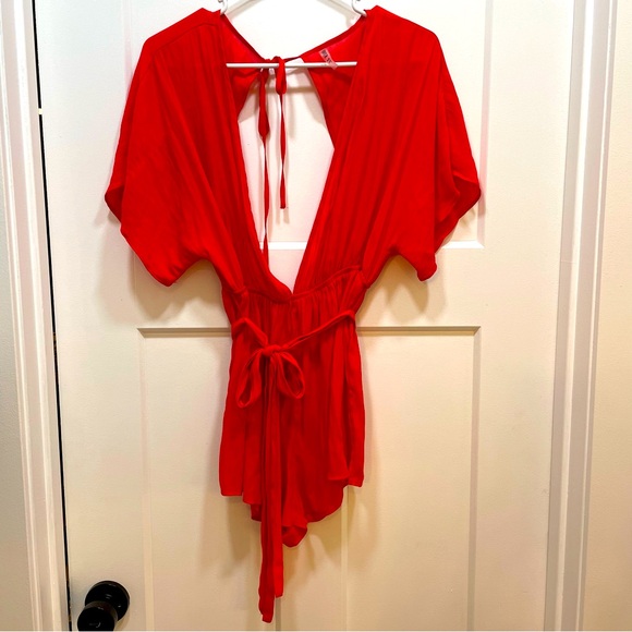 Forever 21 | Swim | Nwot Forever 2 Red Swimsuit Cover Up | Poshmark